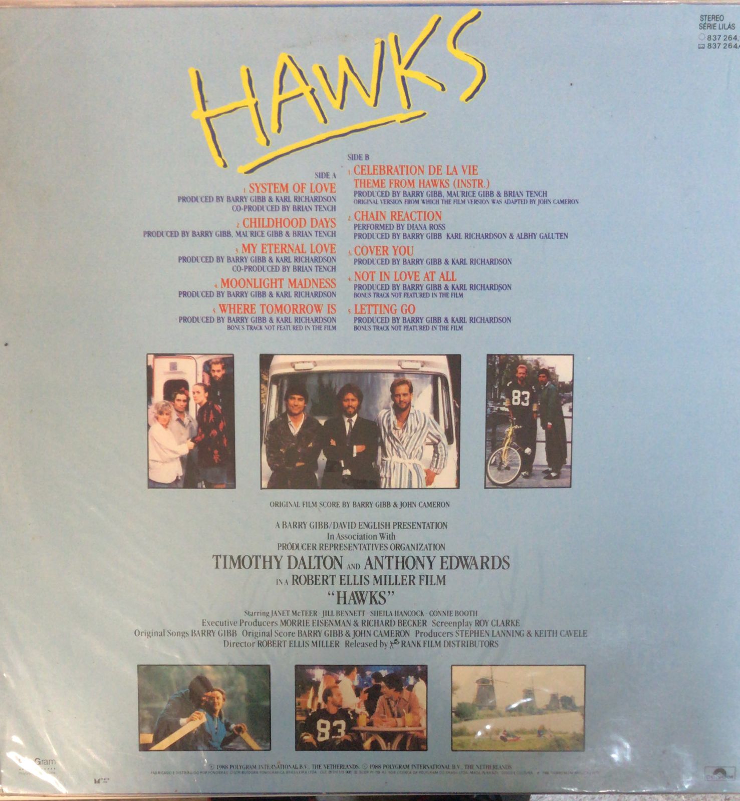 LP - Barry Gibb – Music From The Original Soundtrack 'Hawks' (LACRADO ...