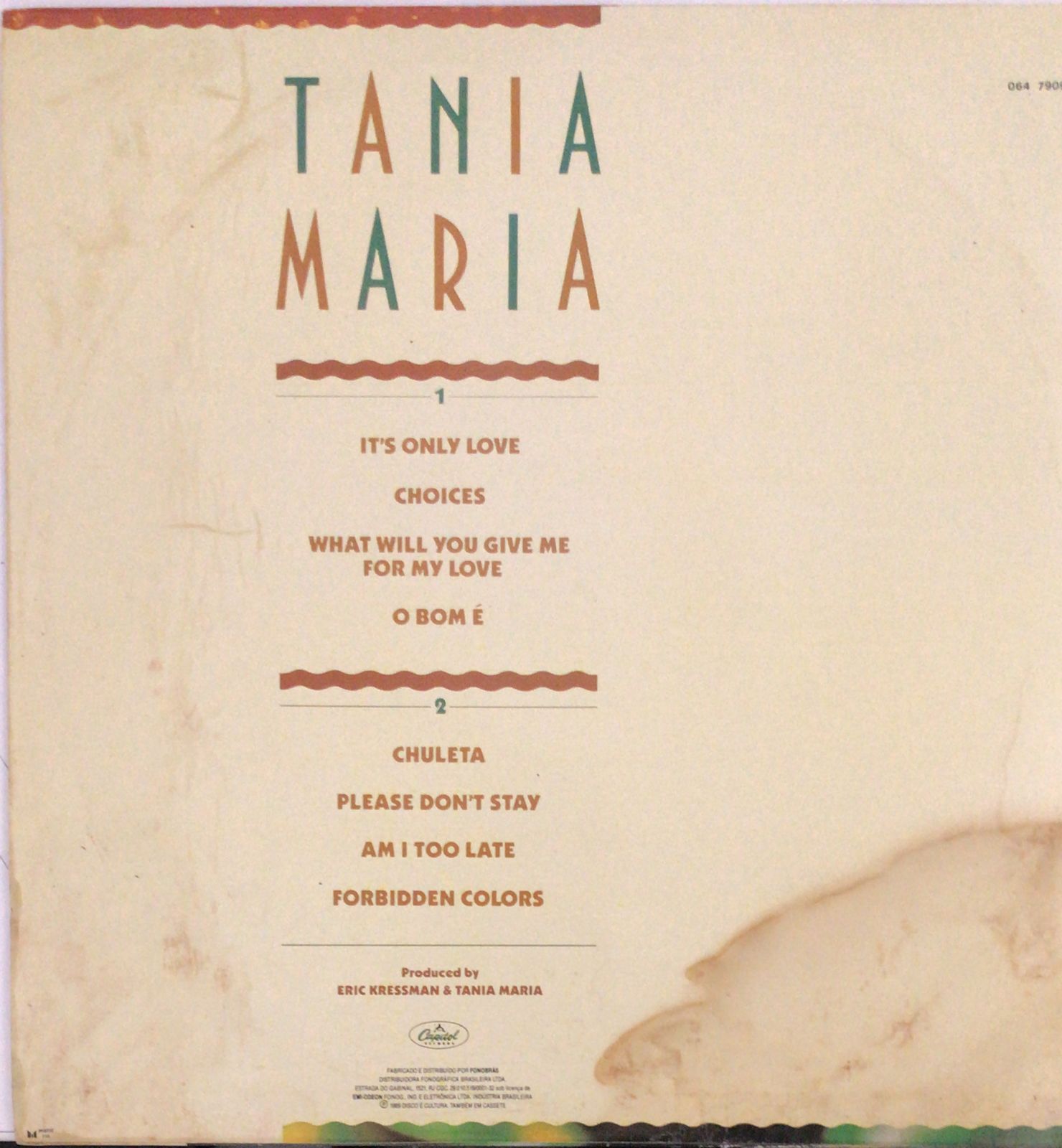 LP - Tania Maria – Forbidden Colors - Colecionadores Discos - vários ...