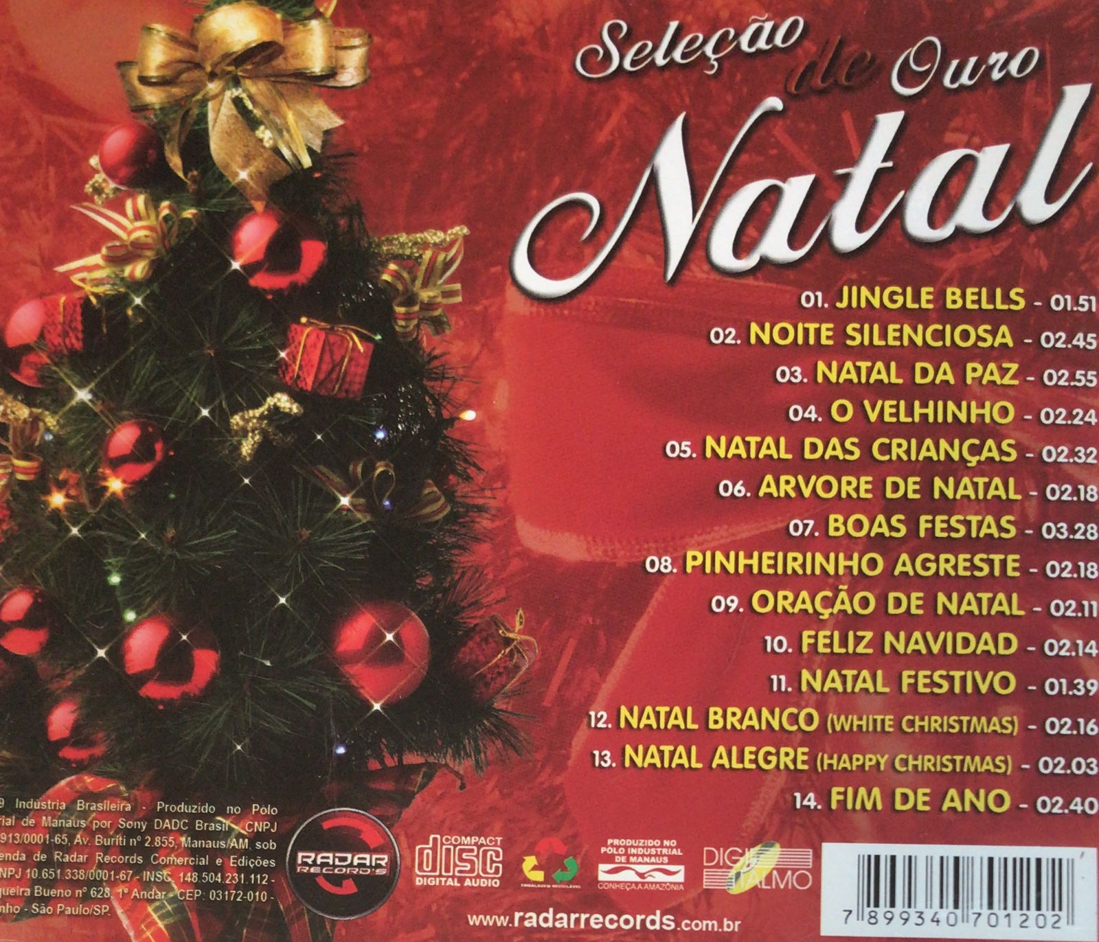 CD - Various - Seleção de ouro Natal - Colecionadores Discos - vários ...