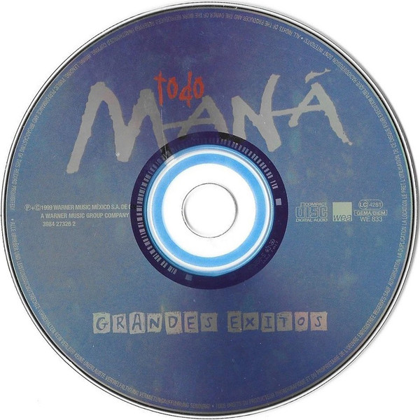 CD Maná – Todo Maná: Grandes Éxitos - Colecionadores Discos - vários ...