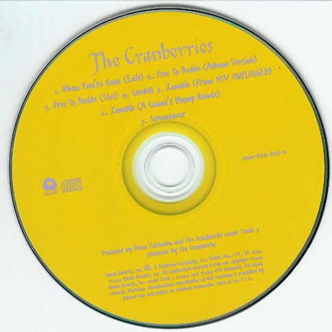 CD - The Cranberries – When You're Gone • Free To Decide ( IMP - USA ...