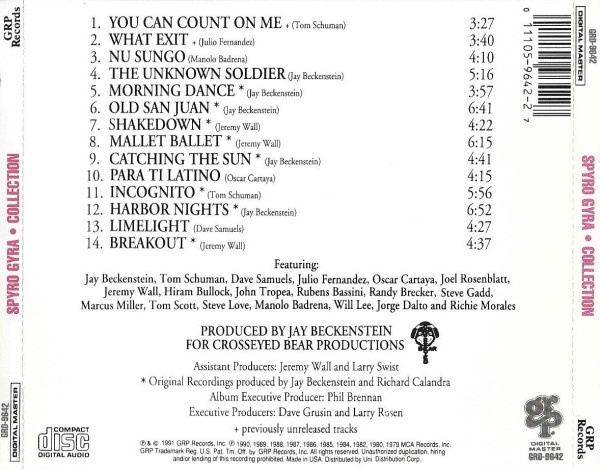 CD - Spyro Gyra – Collection ( IMP - USA ) - Colecionadores Discos ...