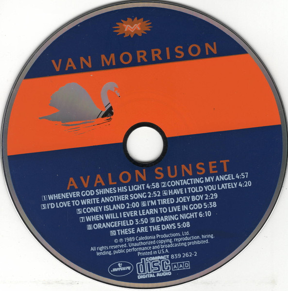 CD - Van Morrison – Avalon Sunset ( Importado ) - Colecionadores Discos ...