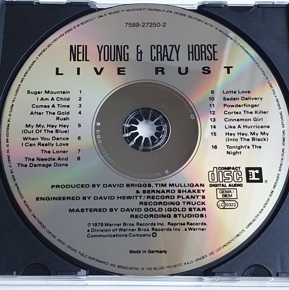 CD - Neil Young & Crazy Horse – Live Rust ( IMP - USA ) - Colecionadores Discos - vários títulos ...