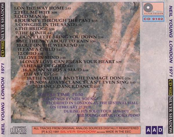 CD - Neil Young – London 1971 (IMP.EEC) - Colecionadores Discos ...