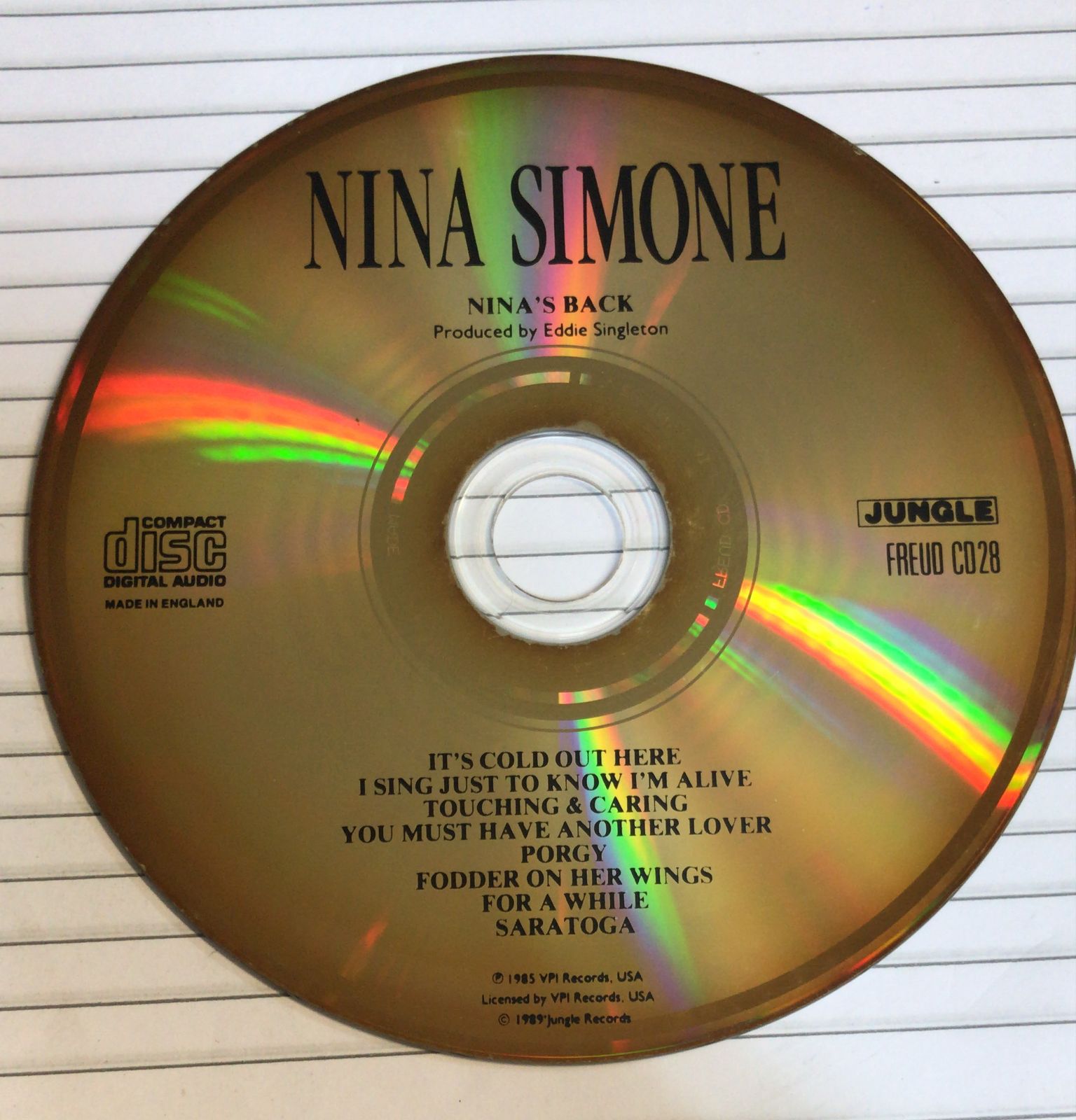 CD - Nina Simone – Nina's Back ( IMP - ENGLAND ) - Colecionadores ...