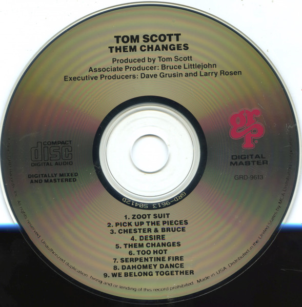 CD - Tom Scott – Them Changes ( IMP - USA ) - Colecionadores Discos ...