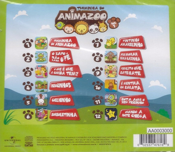 CD - Turminha Do Animazoo – Turminha Do Animazoo - Colecionadores ...