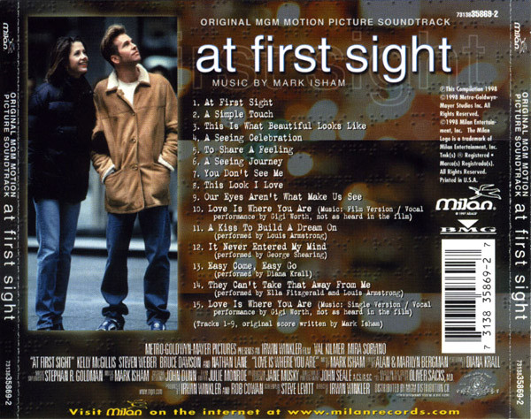 CD – At First Sight (Original MGM Motion Picture Soundtrack) ( Mark Is ...
