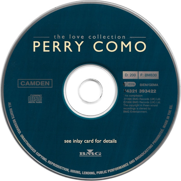 CD - Perry Como – The Love Collection - Colecionadores Discos - vários ...