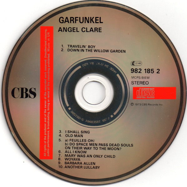 CD - Angel Garfunkel – Angel Clare ( IMP - ENGLAND ) - Colecionadores ...