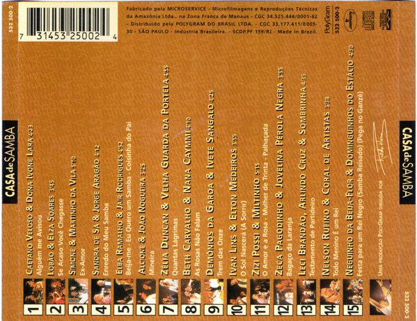 CD - Casa De Samba - Colecionadores Discos - vários títulos em Vinil ...