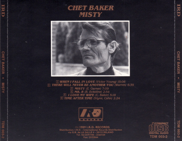 CD - Chet Baker – Misty (IMP. Italia) - Colecionadores Discos - vários ...