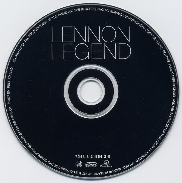 CD - John Lennon ‎– Lennon Legend (The Very Best Of John Lennon ...