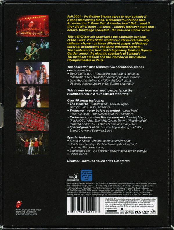 DVD - Rolling Stones ‎– Four Flicks (Box) 4 - DVD - Colecionadores ...