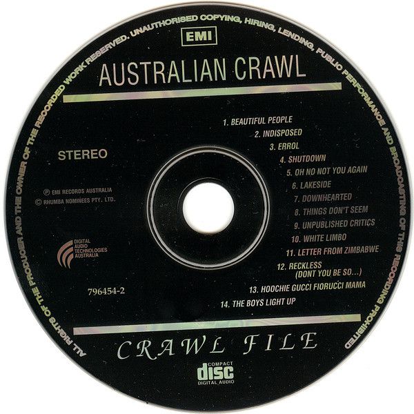 CD - Crawl File - Australian Crawl ‎– Imp Austrália - Colecionadores ...