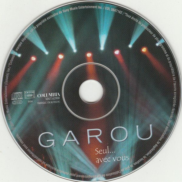CD - Garou ‎– Seul... Avec Vous - IMP - Colecionadores Discos - vários ...