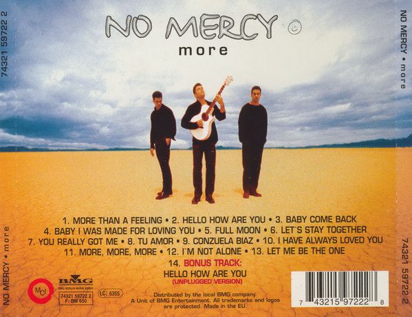 CD - No Mercy ‎– More (incluindo a música "Baby Come Back" da Novela ...