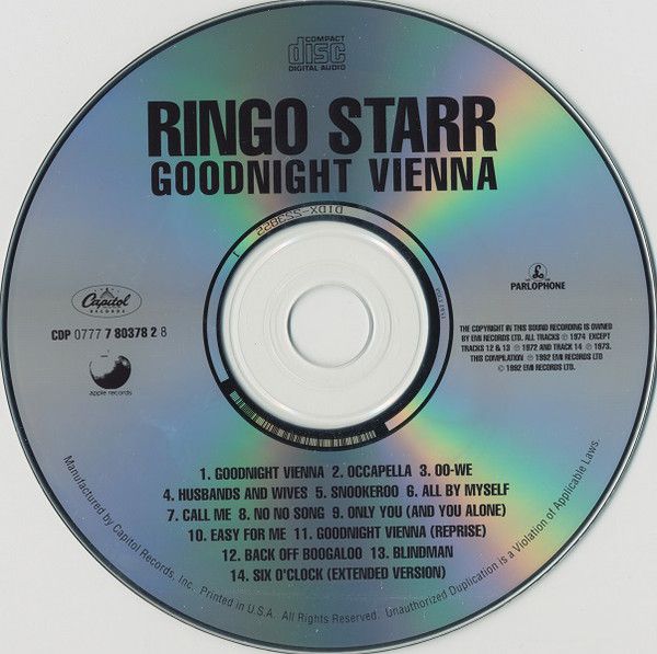CD - Ringo Starr ‎– Goodnight Vienna - IMP - Colecionadores Discos ...