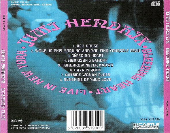 CD - Jimi Hendrix ‎– Bleeding Heart - IMP. - Colecionadores Discos ...