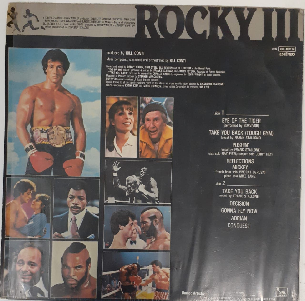 LP - Rocky III (Original Motion Picture Score) - Bill Conti ...
