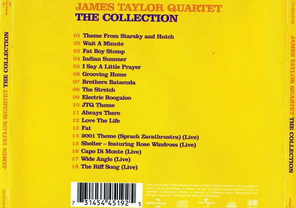 CD James Taylor Quartet ‎– The Collection - Colecionadores Discos ...