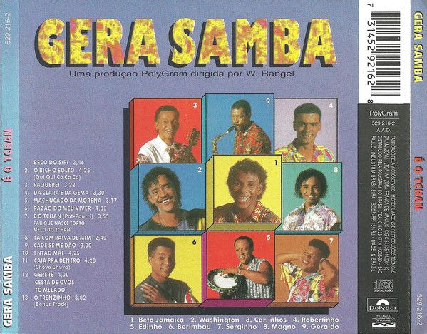 CD - Gera Samba ‎– É O Tchan - Colecionadores Discos - vários títulos ...
