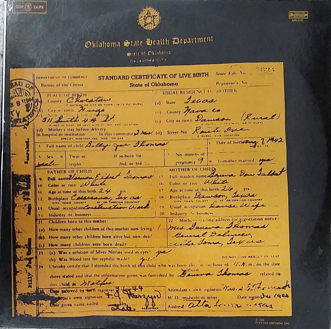 LP - Billy Joe Thomas - B. J. Thomas (GetFolder) (1972 ...