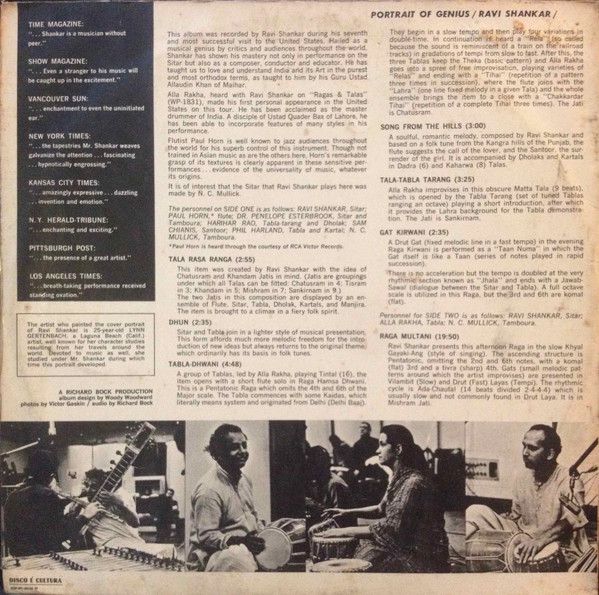 LP - Ravi Shankar ‎– Portrait Of Genius - Colecionadores Discos - vários títulos em Vinil, CD ...