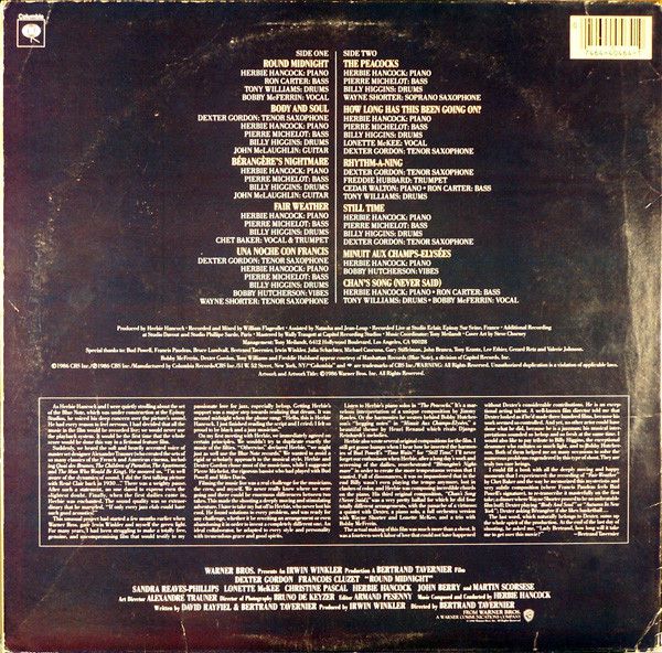 LP - Herbie Hancock ‎– Round Midnight - Original Motion Picture ...