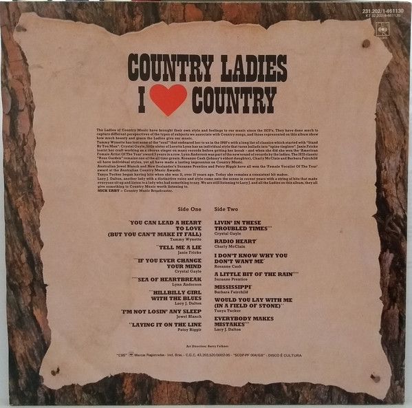 LP - Love Country Country Ladies (Coleção I Love Country ...