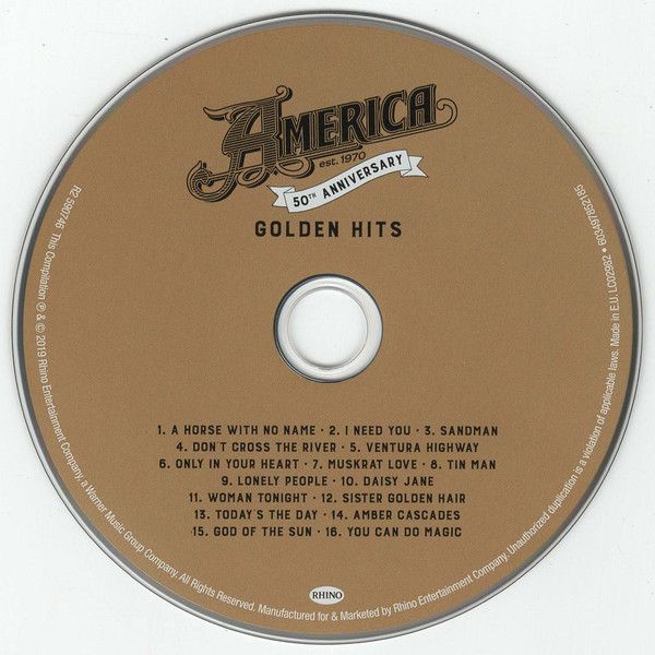 CD - America – 50th Anniversary - Golden Hits (Novo - lacrado ...