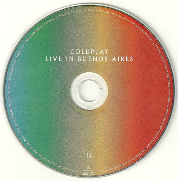 CD - Coldplay – Live In Buenos Aires (CD DUPLO) - Novo Lacrado ...
