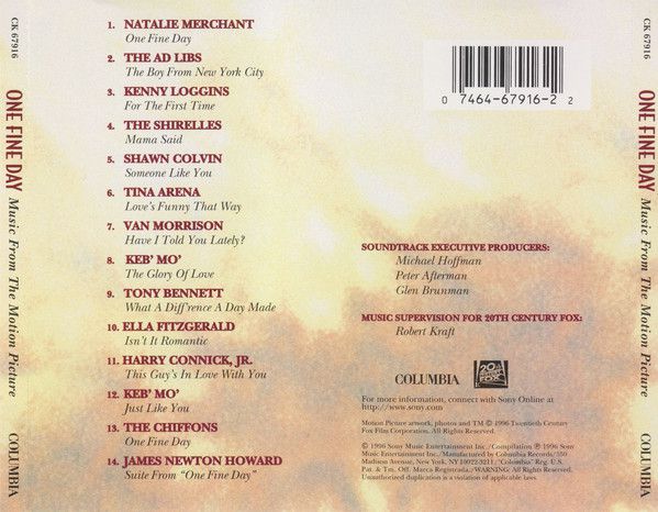 CD - One Fine Day (Music From The Motion Picture) (Vários Artistas ...
