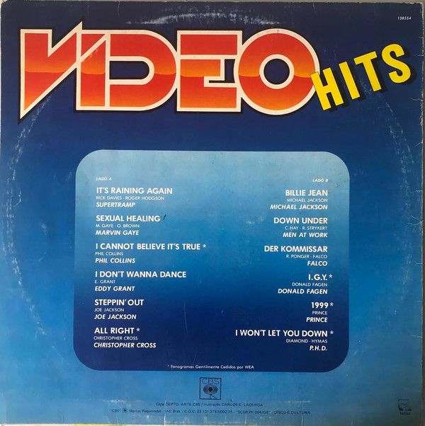 LP - Vídeo Hits Vol.1 (Vários Artistas) - Colecionadores Discos ...