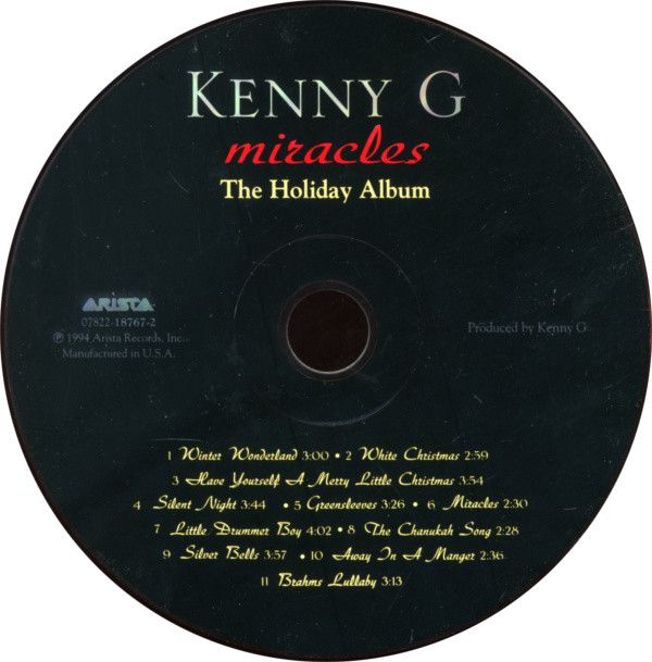 CD - Kenny G – Miracles - The Holiday Album - Importado (US ...