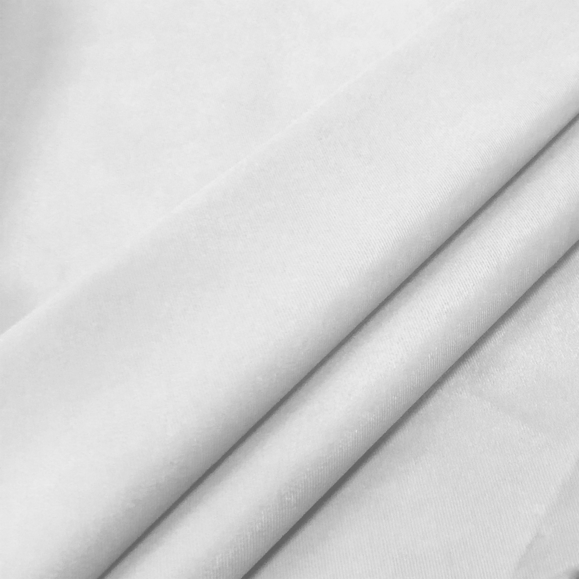 Tecido De Veludo Branco Tecido Suede Branco Liso (Veludo) 1,45m De