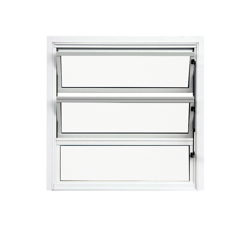 Janela Basculante Alumínio Branco Lux Padrão Alumínio