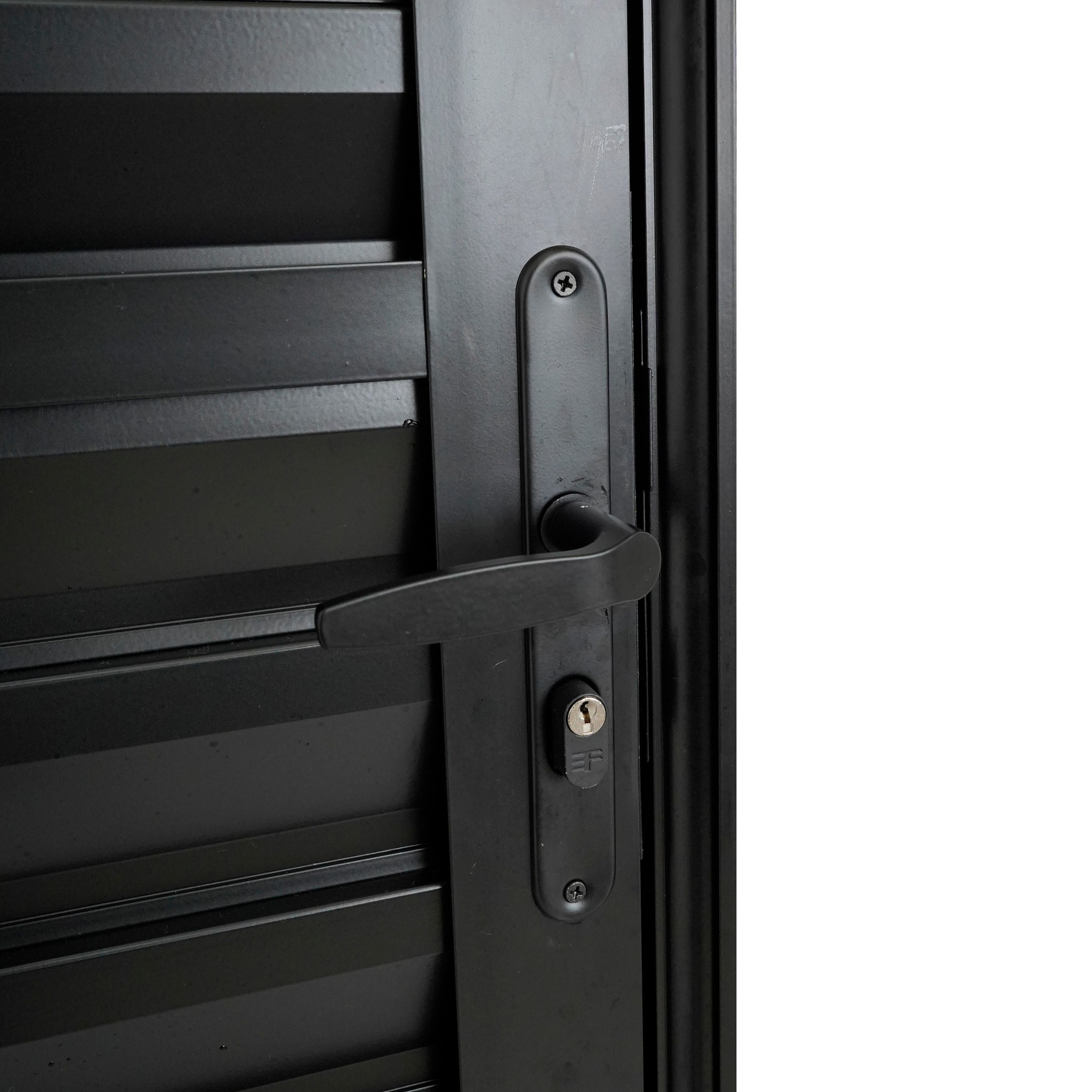 porta palheta alumínio preto lux esquadrias - Padrão Alumínio