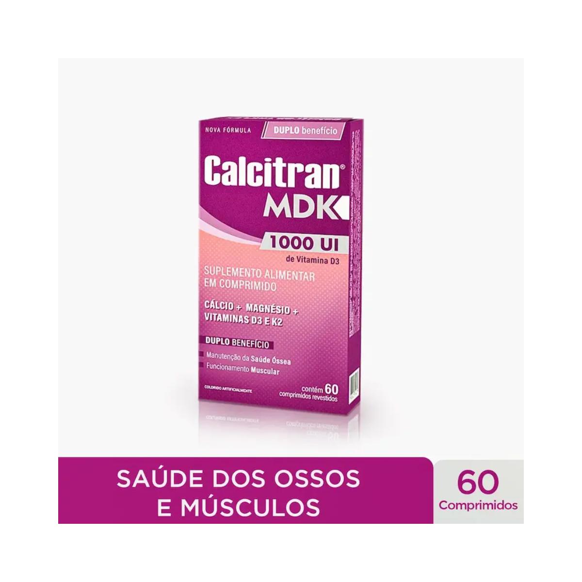 Suplemento Calcitran MDK 1000UI 60 comprimidos - FisioSmart Loja de ...