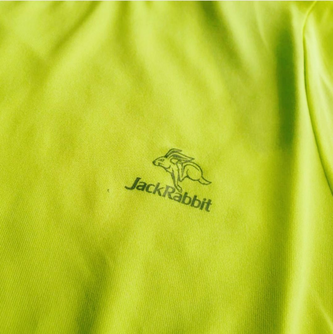 Camiseta infantil JackRabbit Proteção UV50+ Manga Longa Neon ...