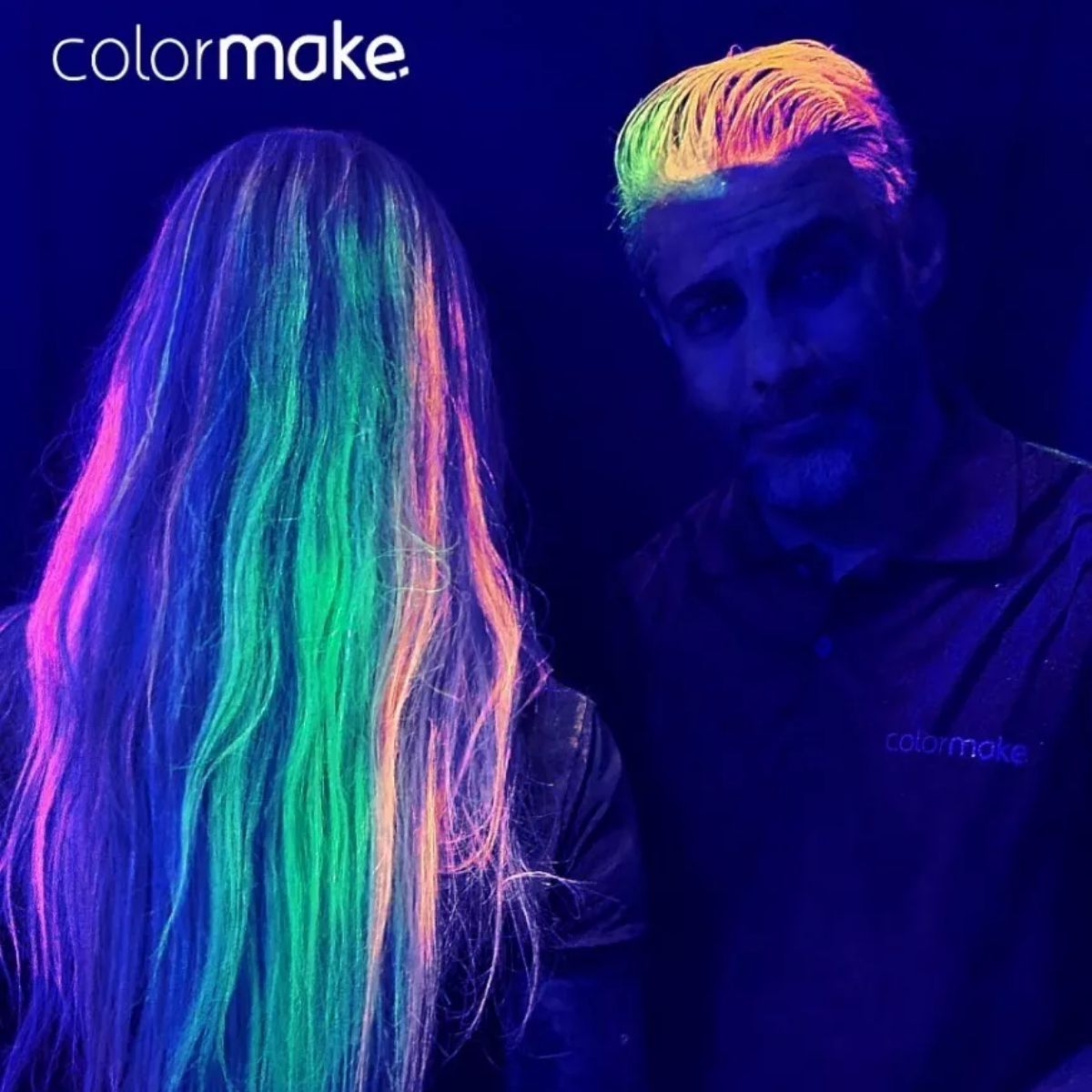 Tinta Spray Neon Azul Cabelo ColorMake 50ml - Loja Tatuagem Mania