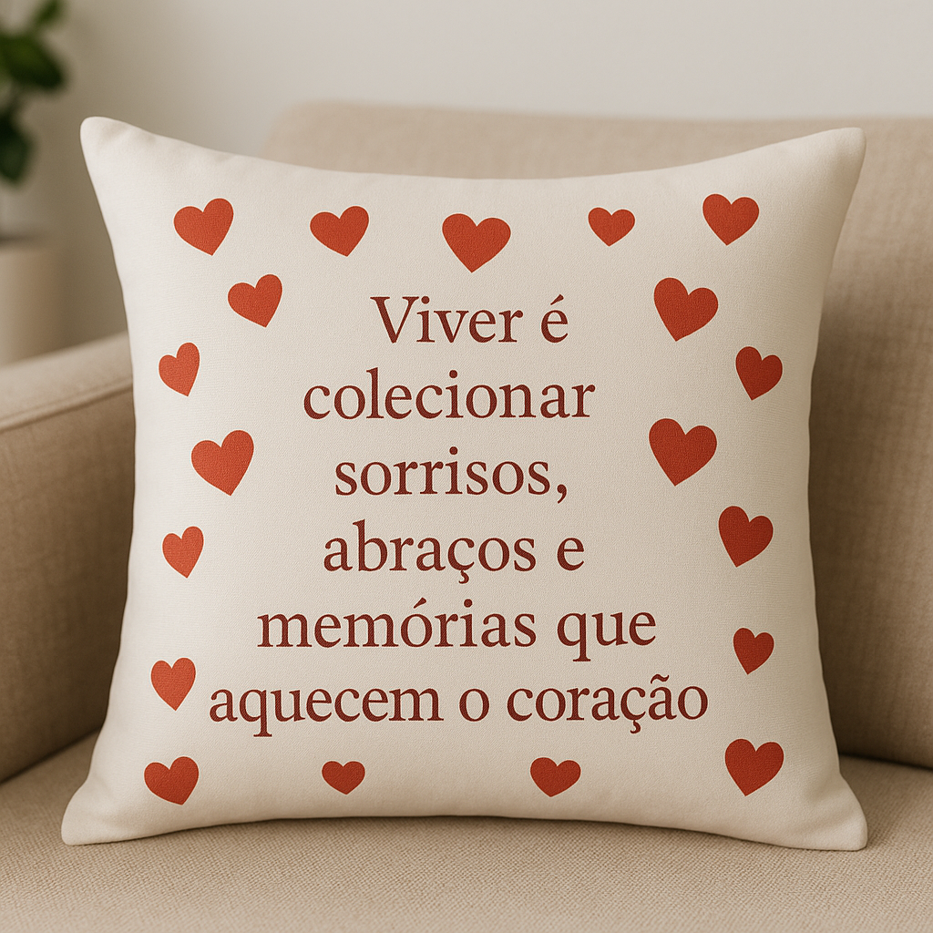 Almofada Personalizada Presente Brinde ou Mimo 45x45cm - Binnatex ...