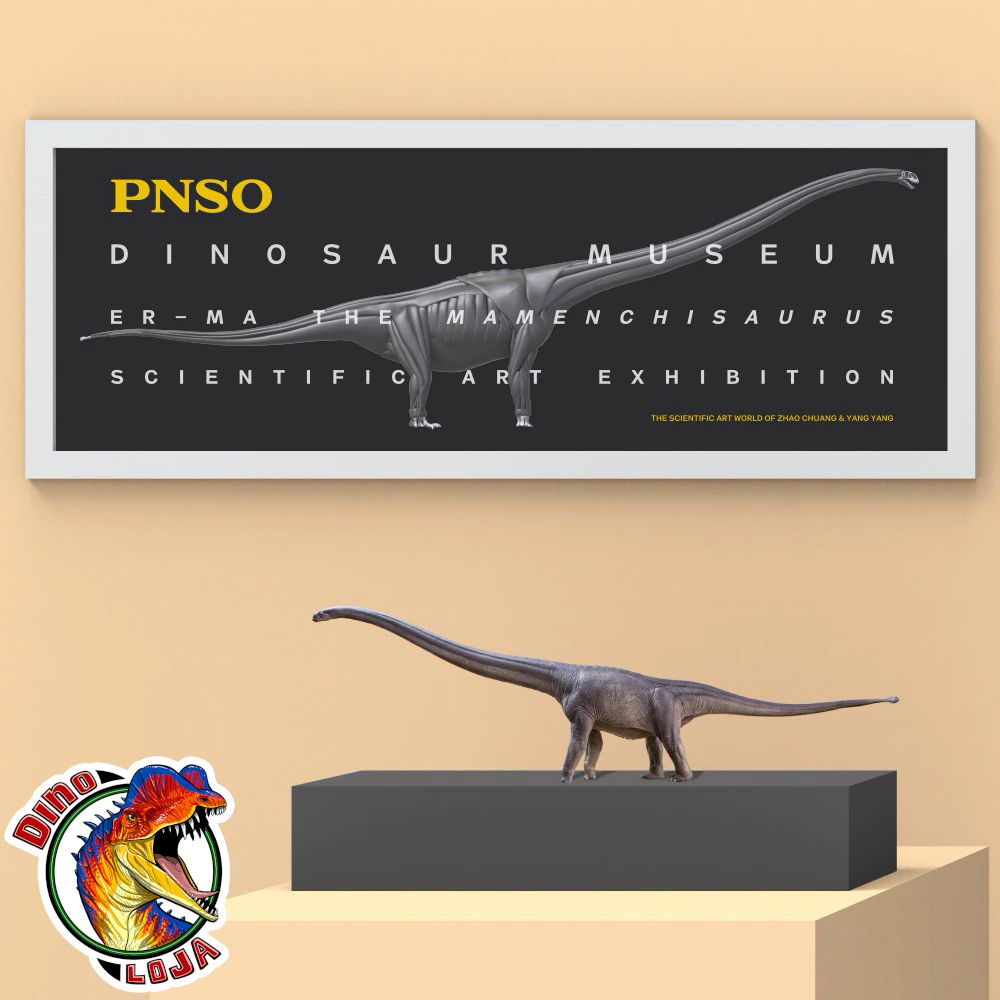 MAMENCHISAURUS PNSO 2021 DINOSSAURO LINHA DE MUSEU PESCOÇUDO MINIATURA ...