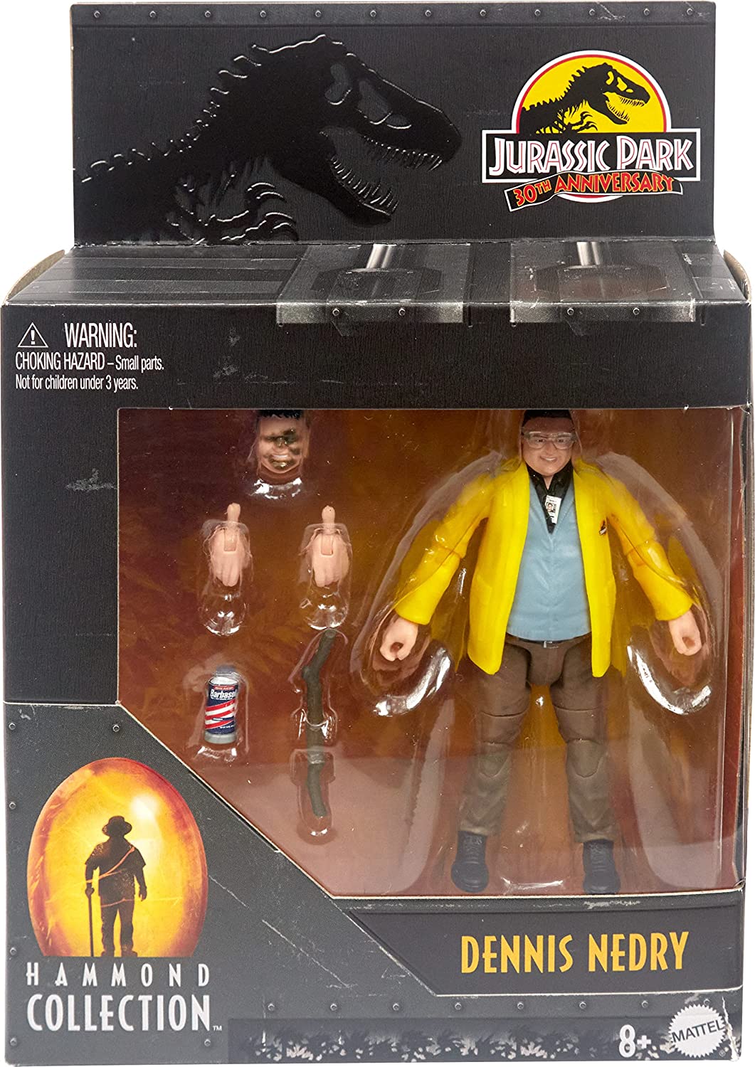 DENNIS NEDRY HAMMOND COLLECTION JURASSIC PARK BONECO ARTICULADO COM AC ...