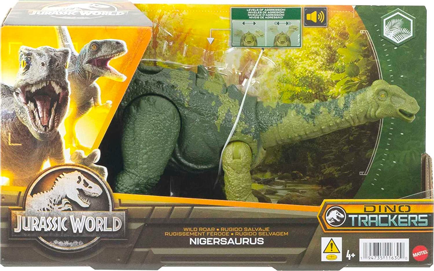 NIGERSAURUS MATTEL DINO TRACKERS JURASSIC WORLD DINOSSAURO ARTICULADO ...