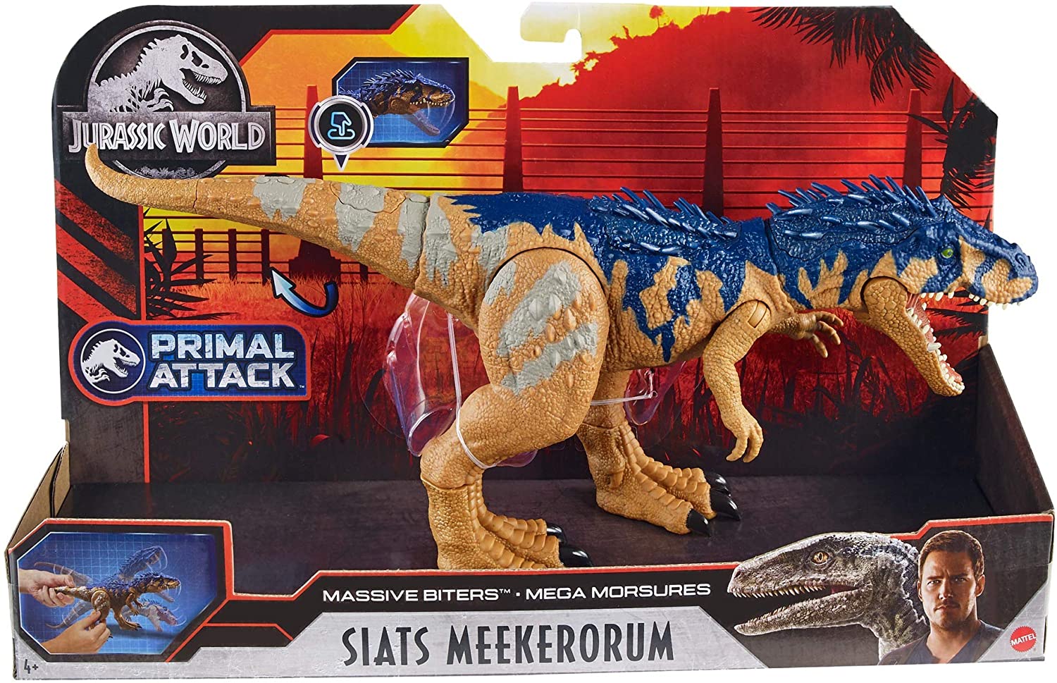 SIATS MEEKERORUM MORDEDORES GIGANTES PRIMAL ATTACK JURASSIC WORLD DINO ...