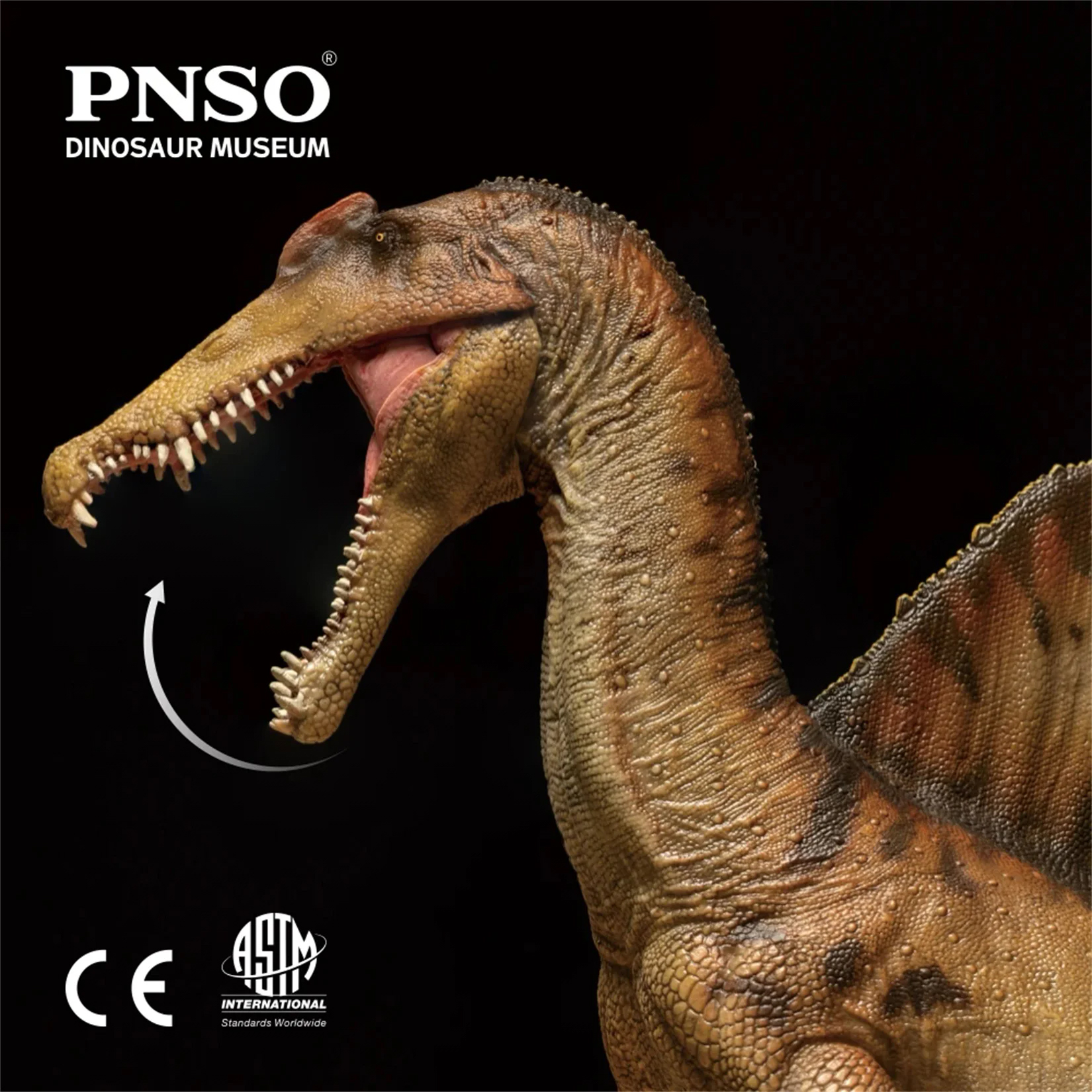 SPINOSAURUS PNSO 2023 AYMEN MUSEUM SERIES DINOSSAURO CARNÍVORO MODELO ...