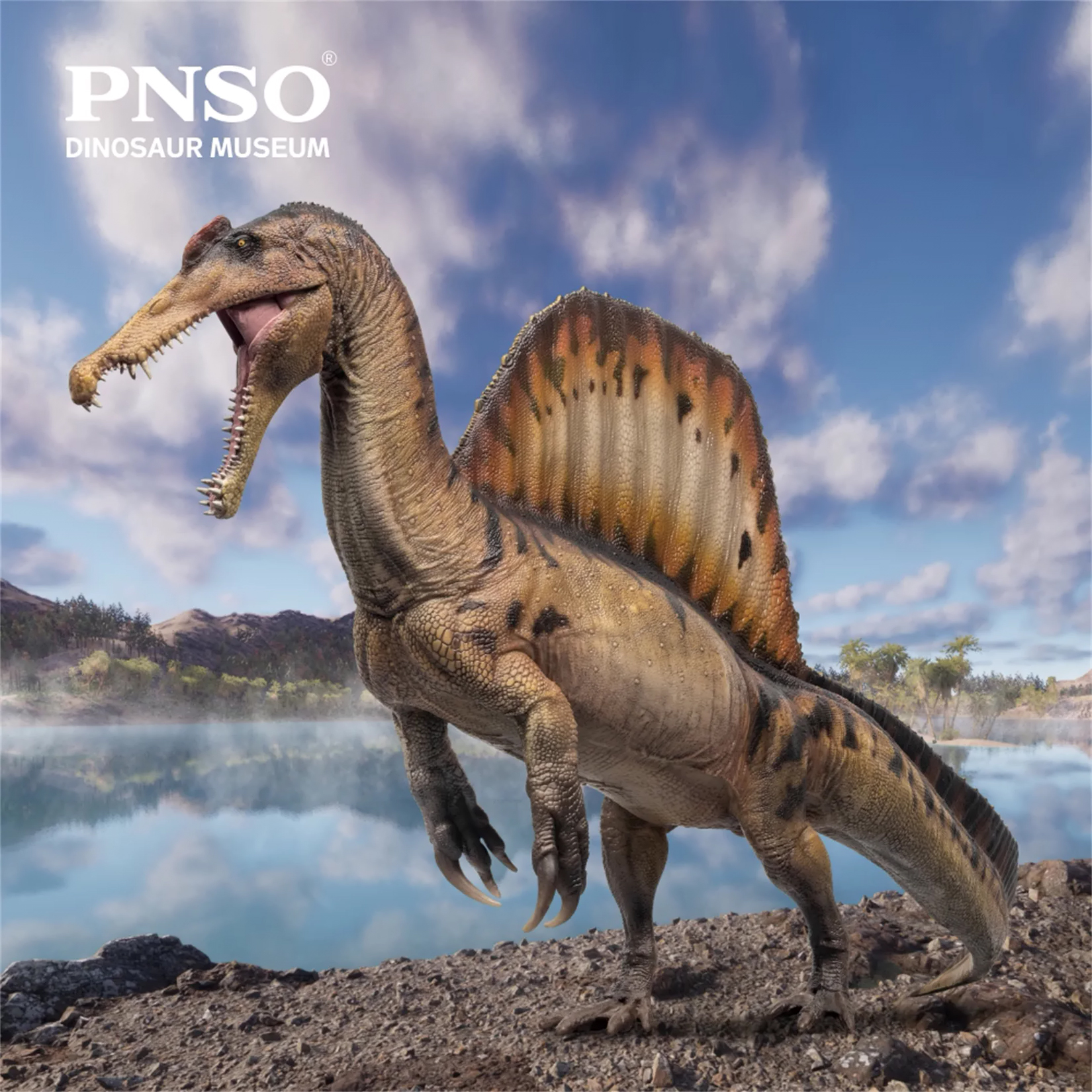 SPINOSAURUS PNSO 2023 AYMEN MUSEUM SERIES DINOSSAURO CARNÍVORO MODELO ...