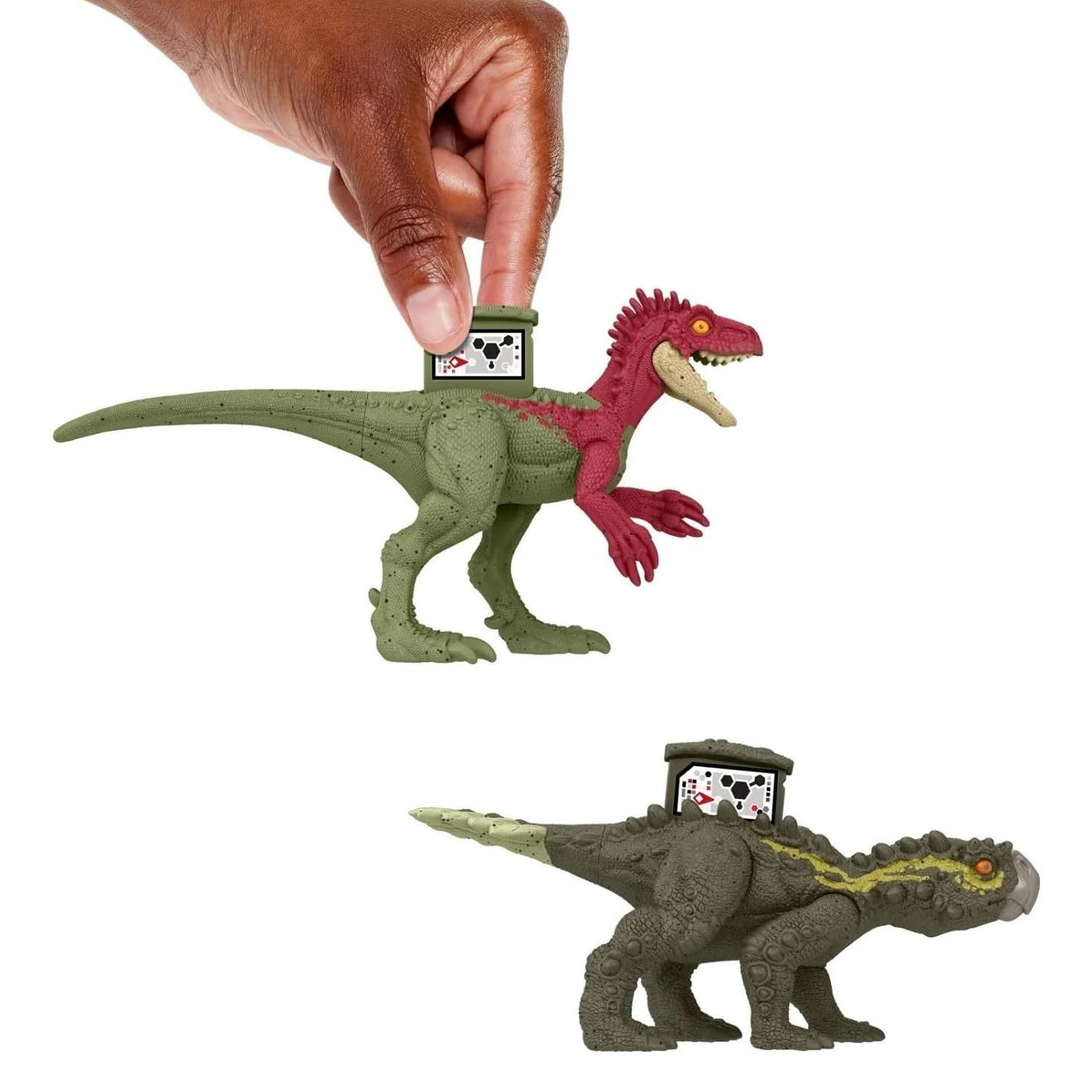 EORAPTOR VS STEGOUROS MATTEL JURASSIC WORLD EPIC EVOLUTION DANGER PACK ...